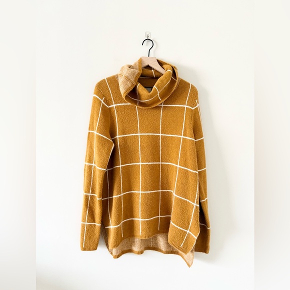 Evolution By Cyrus | Sweaters | Evolution Cowl Neck Sweater In Mustard ...